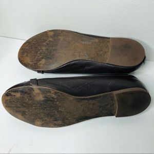 Hunter | Shoes | Hunter Brown Leather Ballet Flats Bow 75 | Poshmark